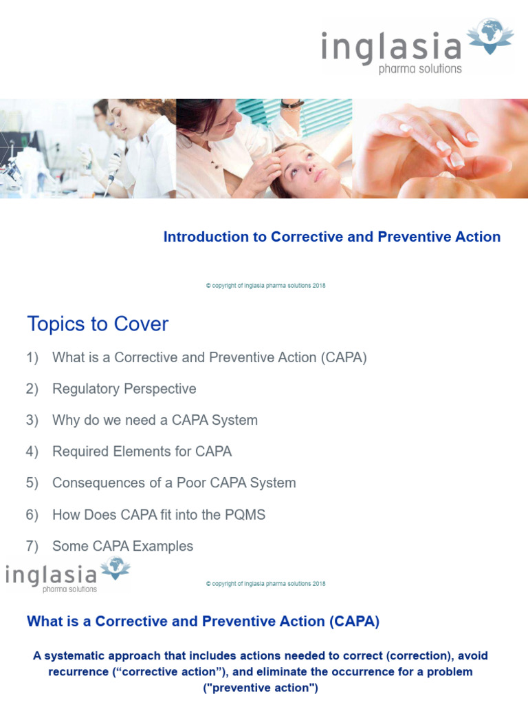 Introduction To CAPA - Training Slide Deck, 2018 | PDF | Finance ...