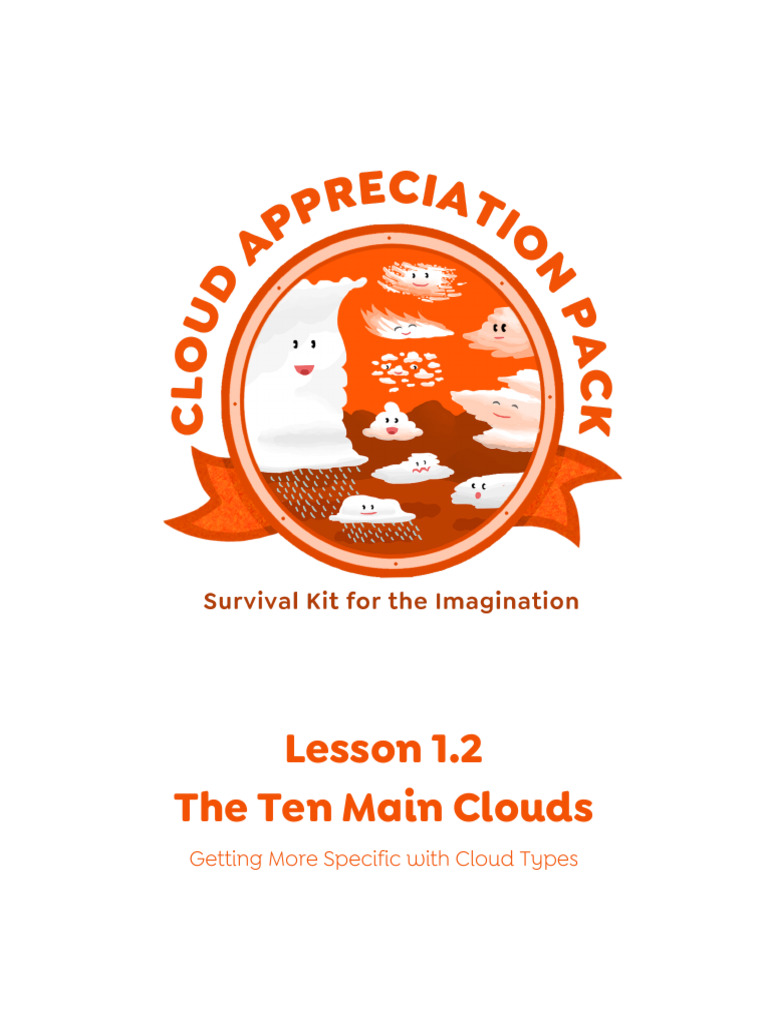 Lesson 1.2 Cloud Appreciation Pack With Printouts | PDF | Cloud | Emotions