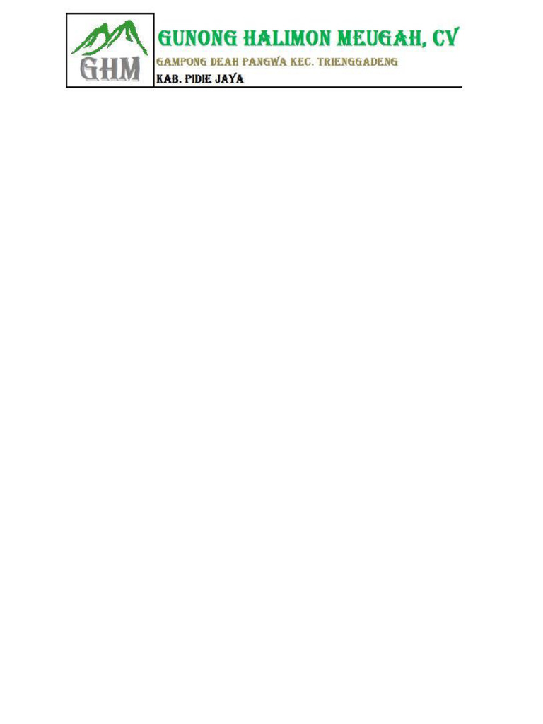 Kop Gunung Halimon | PDF