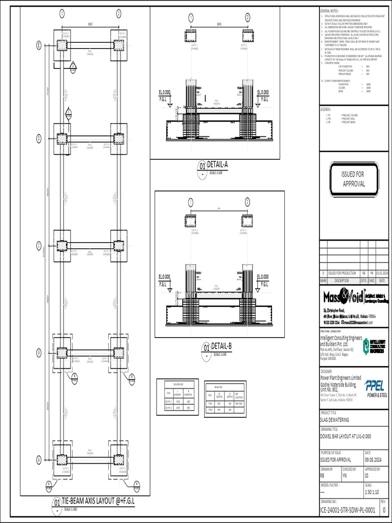 Ice-24001-Str-Sdw-Pl-0001 1 | PDF | Precast Concrete | Composite Material