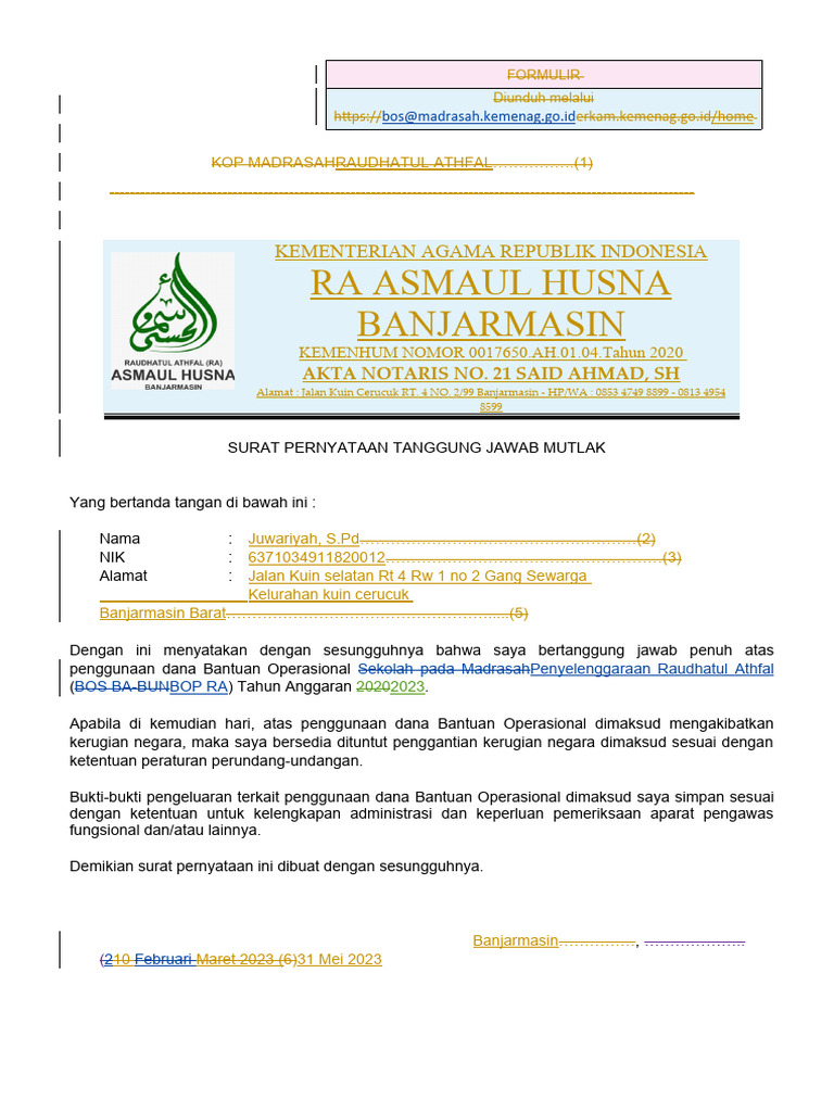 SPTJM Bop Ra 2023 | PDF