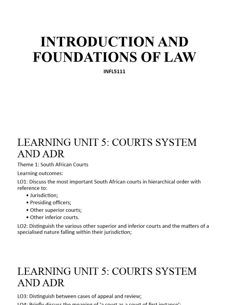 Learning Unit 5 | PDF | Alternative Dispute Resolution | Mediation