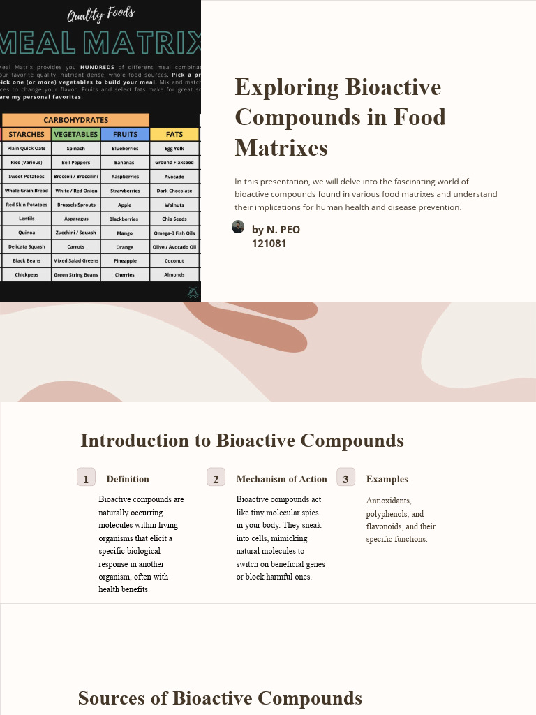 Bioactive Compounds in Foods | PDF | Fatty Acid | Supercritical Fluid