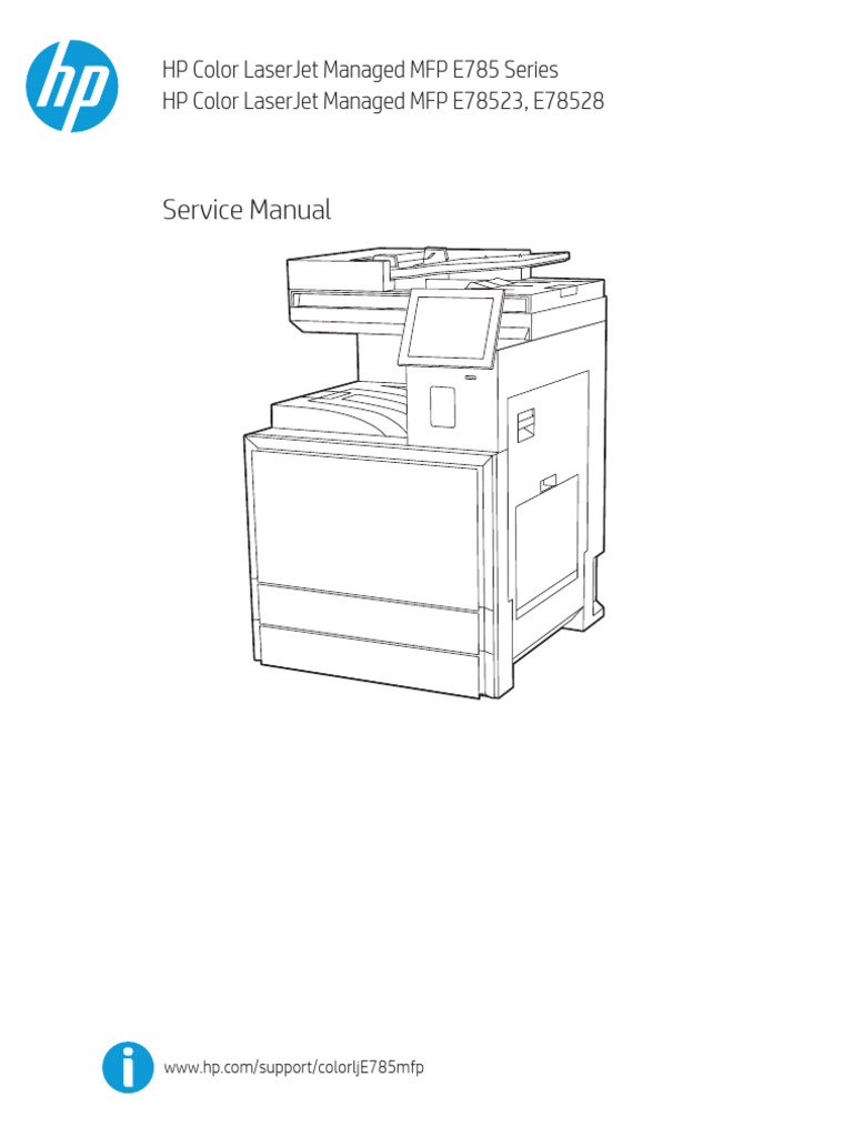E785 - Service Manual | PDF | Image Scanner | Printer (Computing)