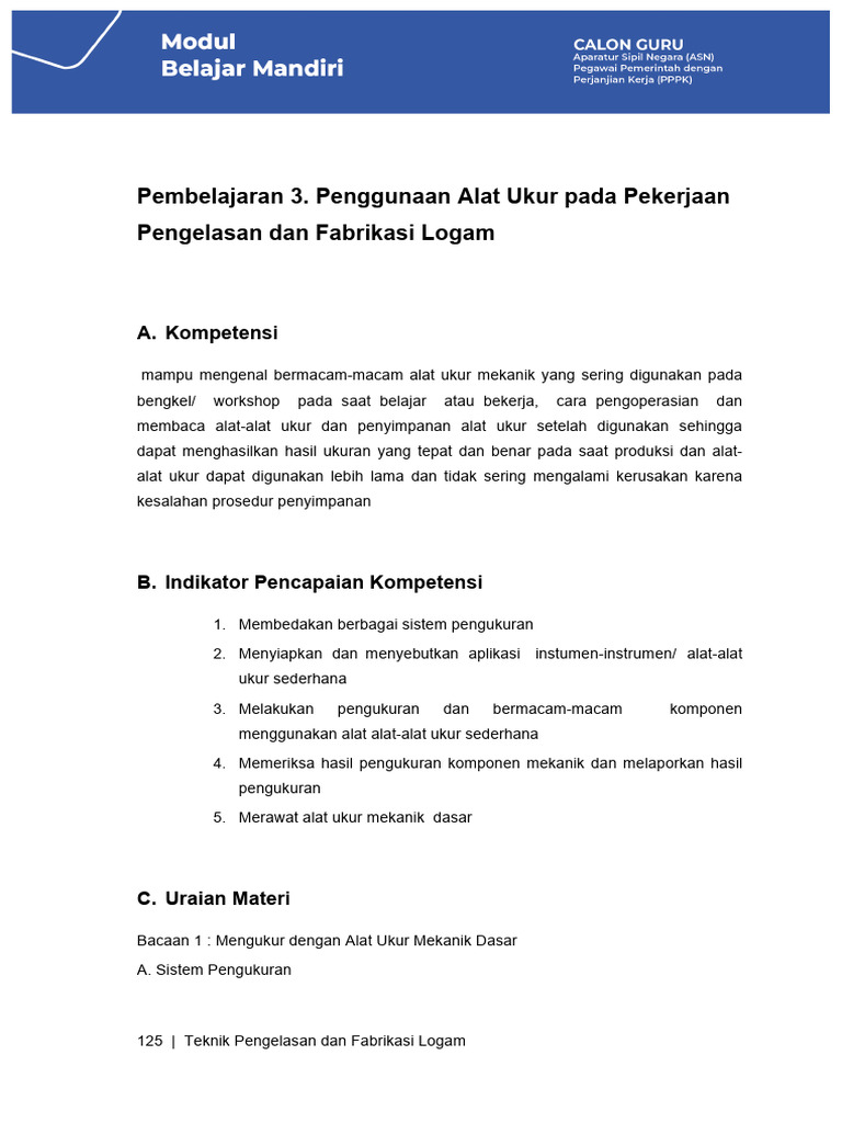 Teknik Pengelasan Dan Fabrikasi Logam - Pb3 | PDF