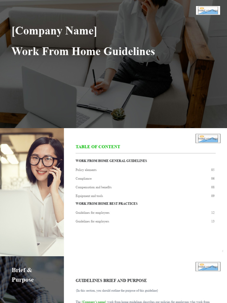 WFH Guidelines Template | PDF | Employment | Computing