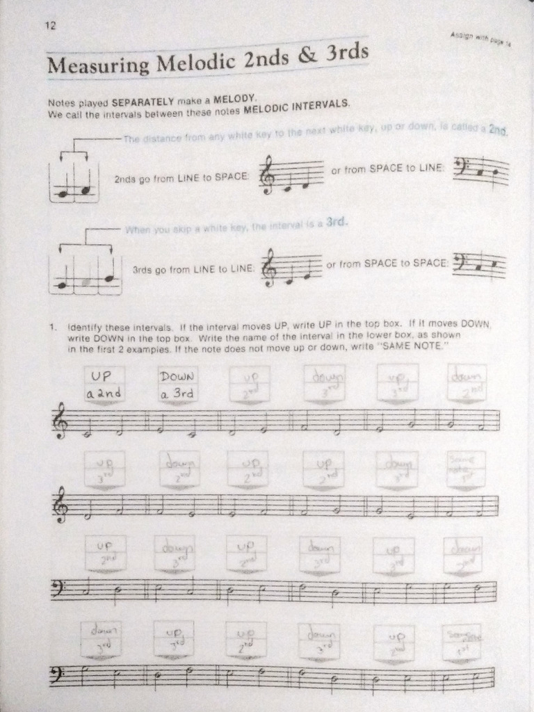 Mesuring Melodic 2nds and 3rds | PDF | Harmony | Interval (Music)