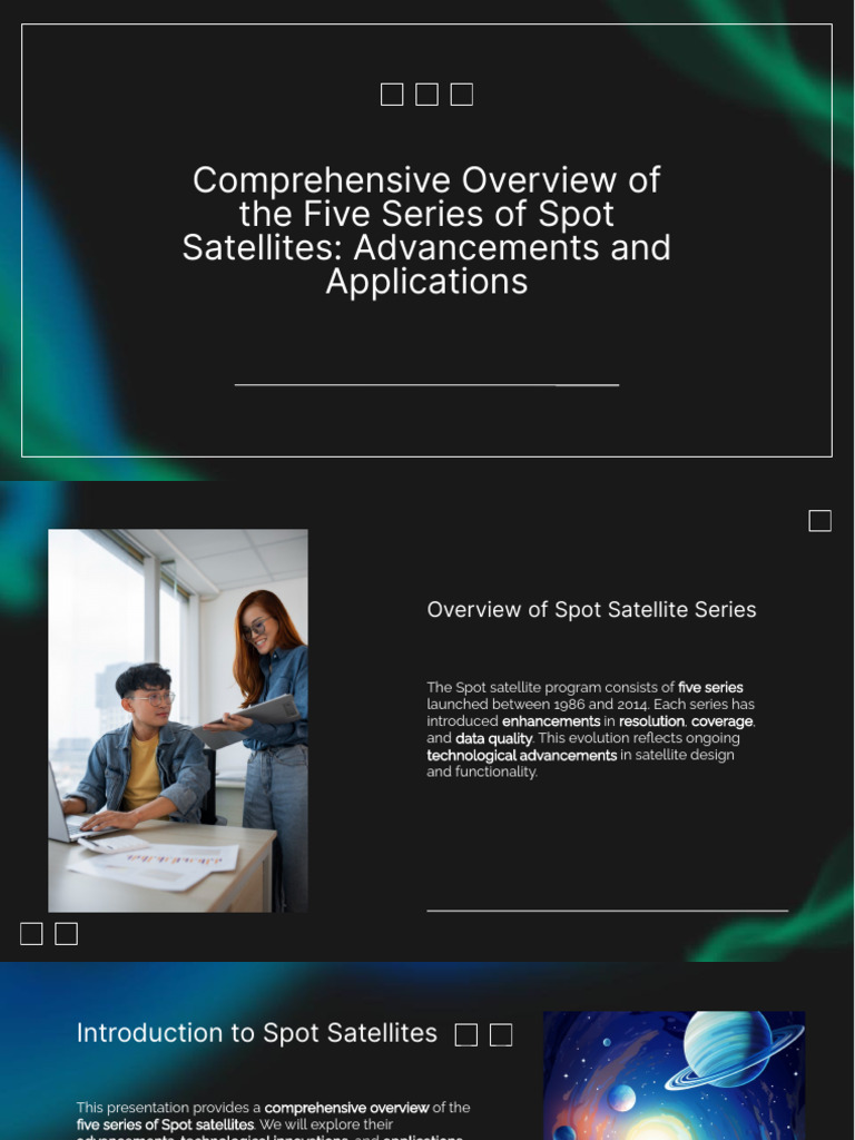 Slidesgo Comprehensive Overview of The Five Series of Spot Satellites ...