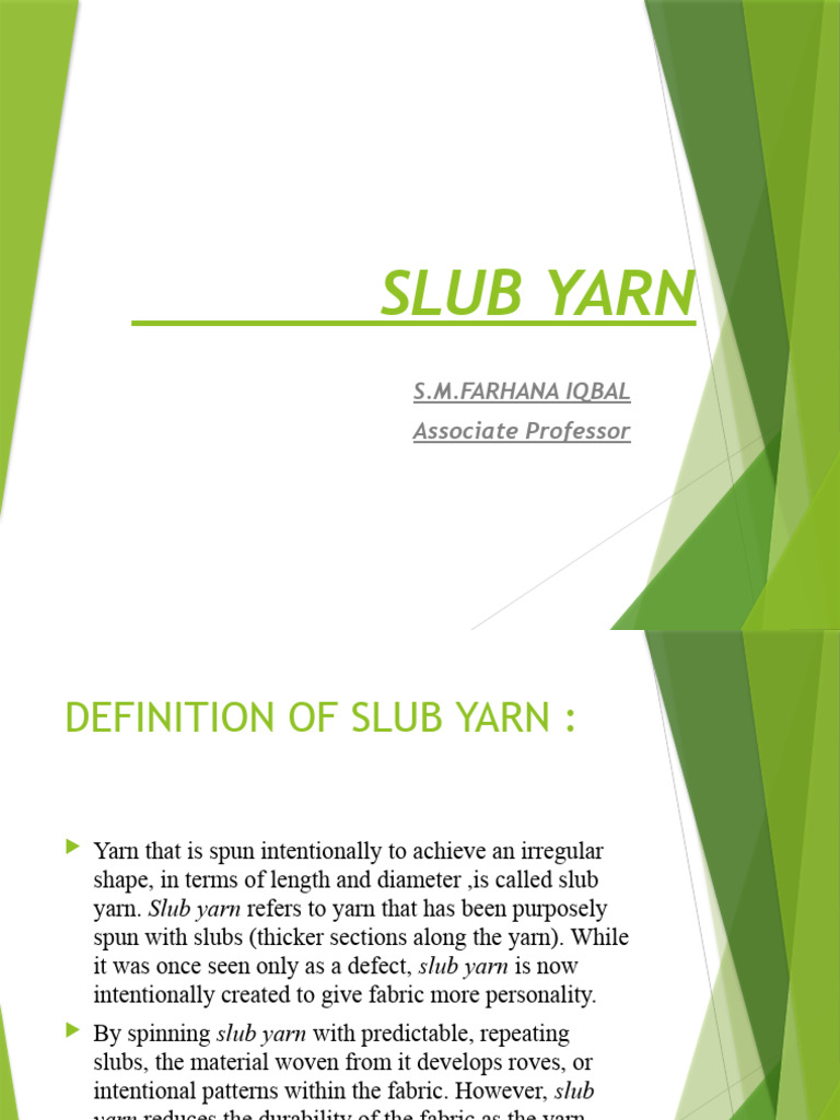 slub-yarn | PDF | Yarn | Textiles