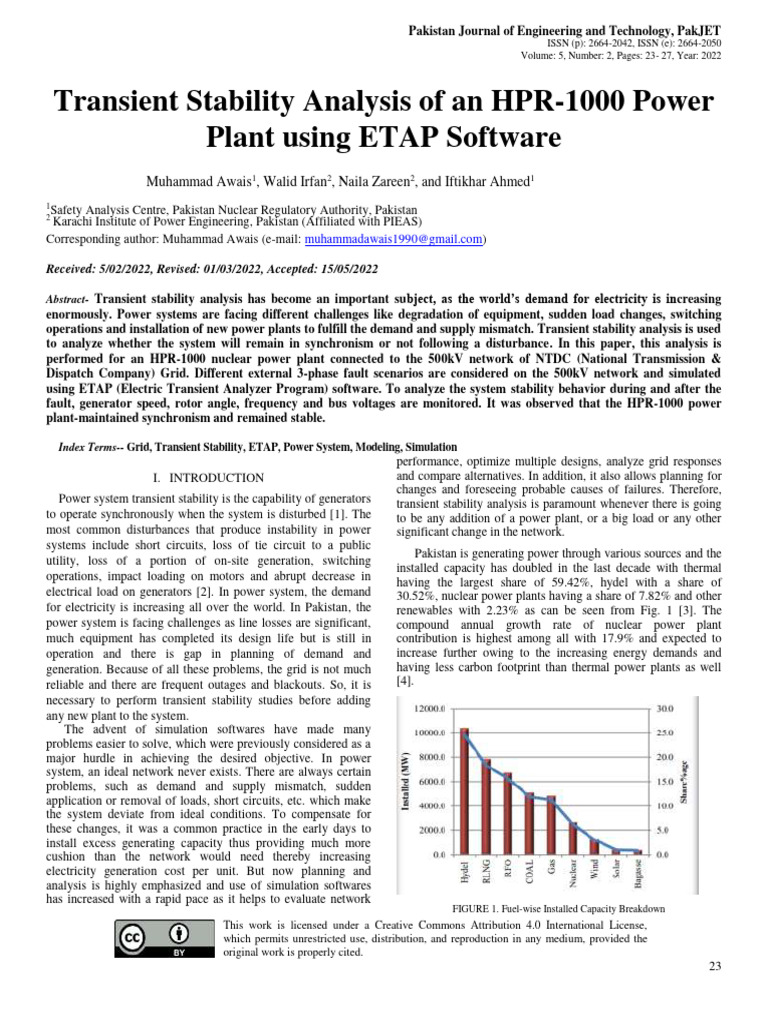 HPR-1000 Power Plant Stability Analysis | PDF | Steady State ...