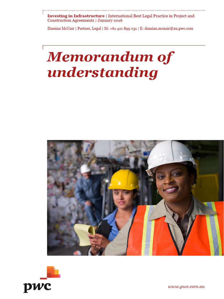 PWC Iif 39 Memorandum Feb16 3 | PDF | Memorandum Of Understanding | Business Law
