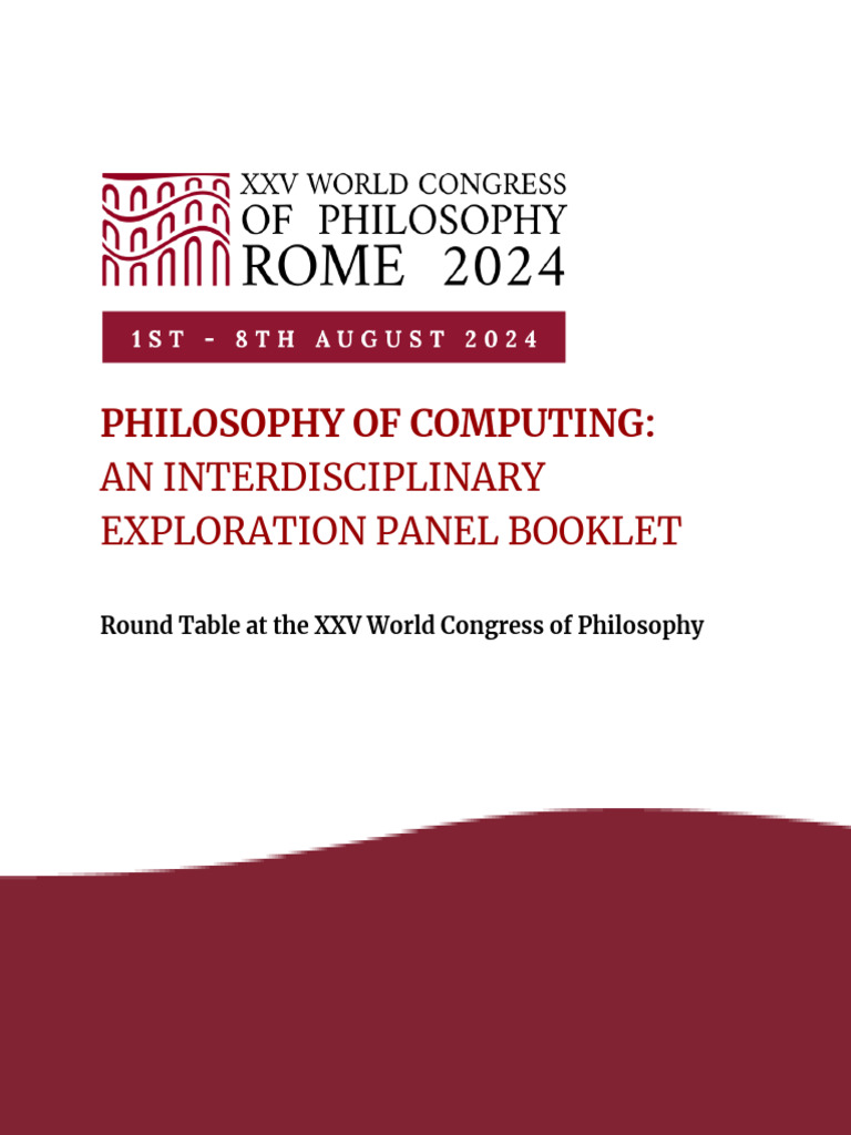 PHILOSOPHY OF COMPUTING - INFO BOOKLET-final | PDF | Artificial ... PHILOSOPHY OF COMPUTING - INFO BOOKLET-final | PDF | Artificial ...