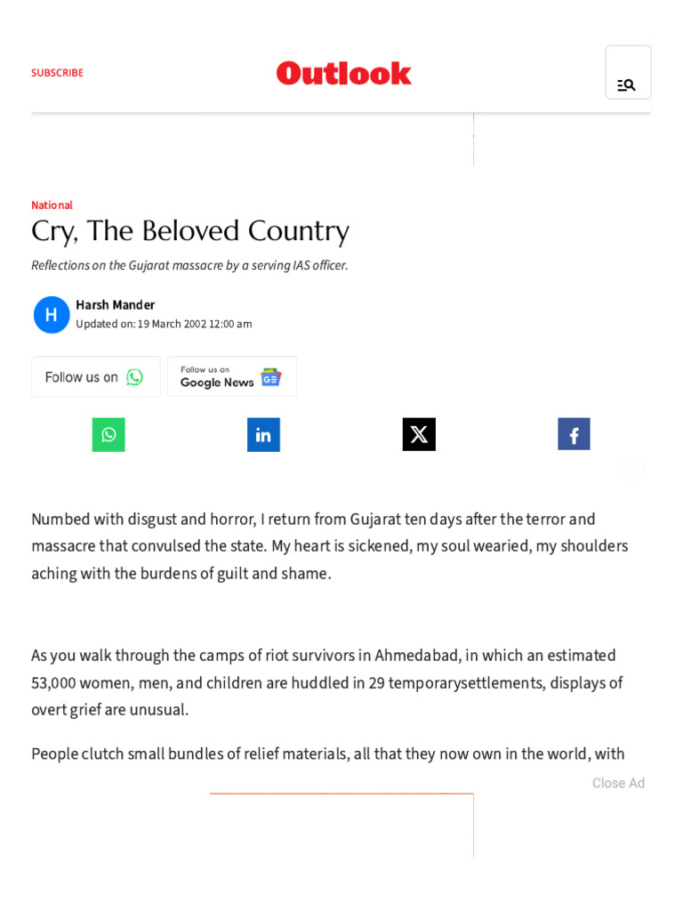 Cry, The Beloved Country | PDF | Police