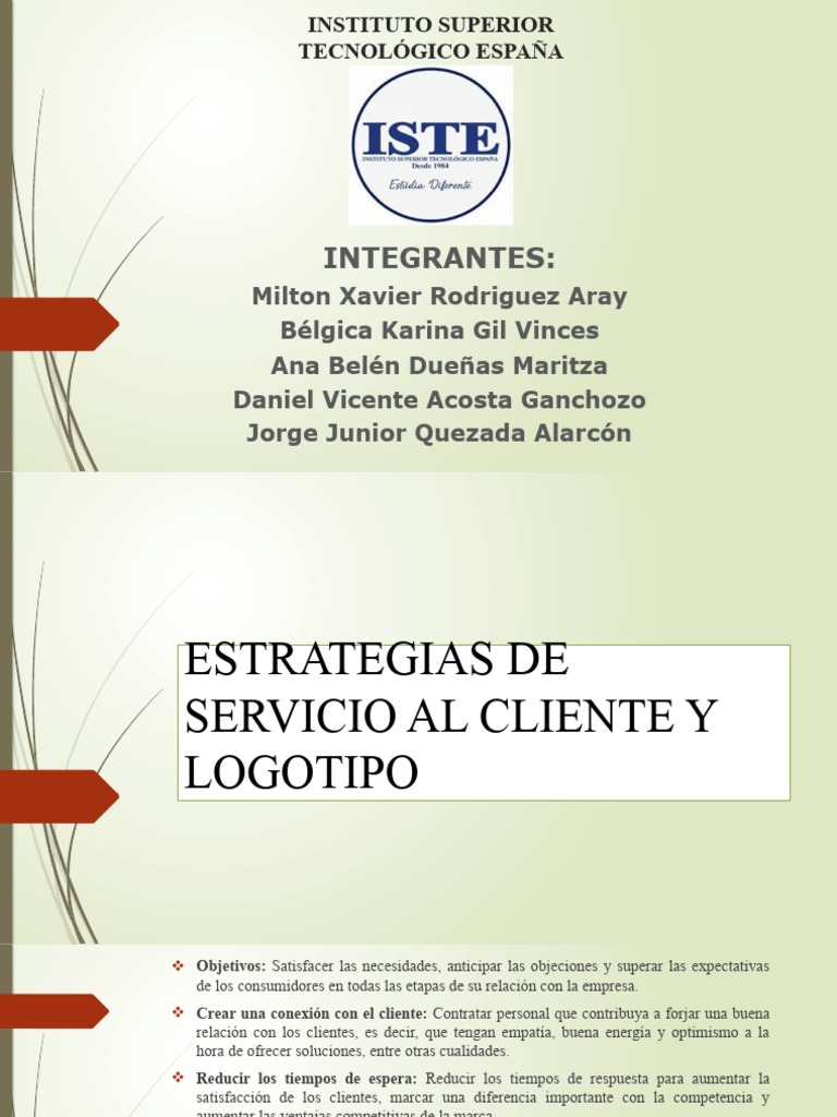 Estrategias de Servicio Al Cliente y Logotipo | PDF | Cliente | Marca