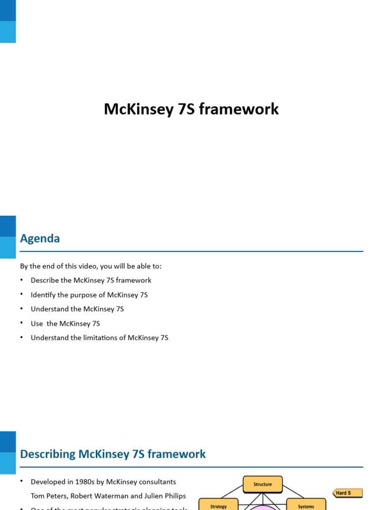 4-McKinsey 7s Framework V1 25.08.22 | PDF | Business | Social Psychology