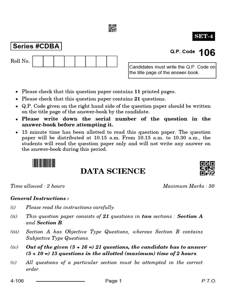 106 Data Science | PDF