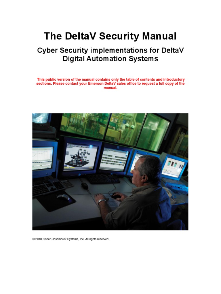 CS DeltaV Security Manual-Introduction Only | PDF | Computer Security | Security