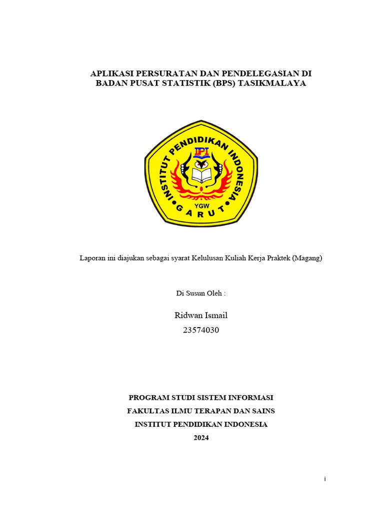 Fix Full Bab Laporan Magang Nur Afikah - 171420130 | PDF