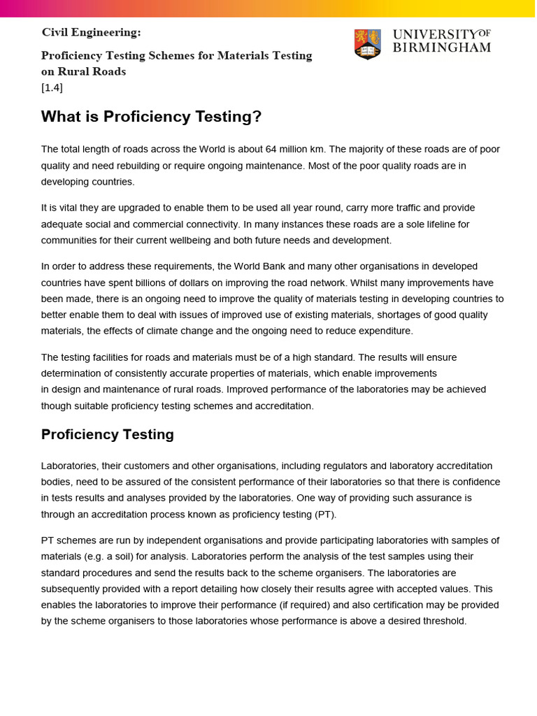 1.4_What_is_Proficiency_Testing | PDF | Laboratories | Calibration