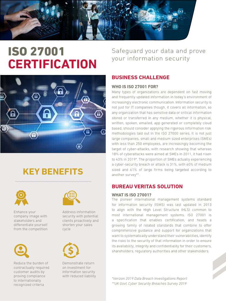 ISO 27001 Information Security Certification Service Sheet | PDF | Computer Security | Security