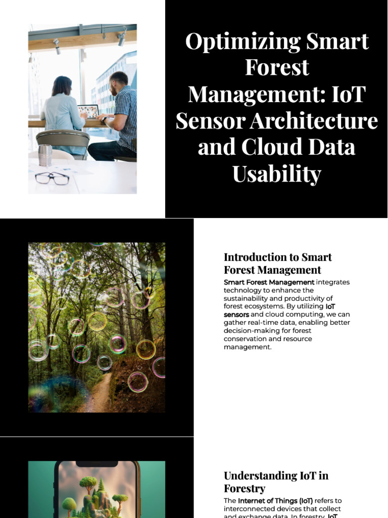 Slidesgo Optimizing Smart Forest Management Iot Sensor Architecture and ... Slidesgo Optimizing Smart Forest Management Iot Sensor Architecture and ...