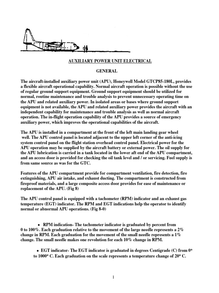 APU Training Manual | PDF | Switch | Relay