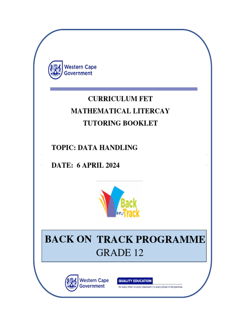 DATA HANDLING Session 1 | PDF | Quartile | Statistics