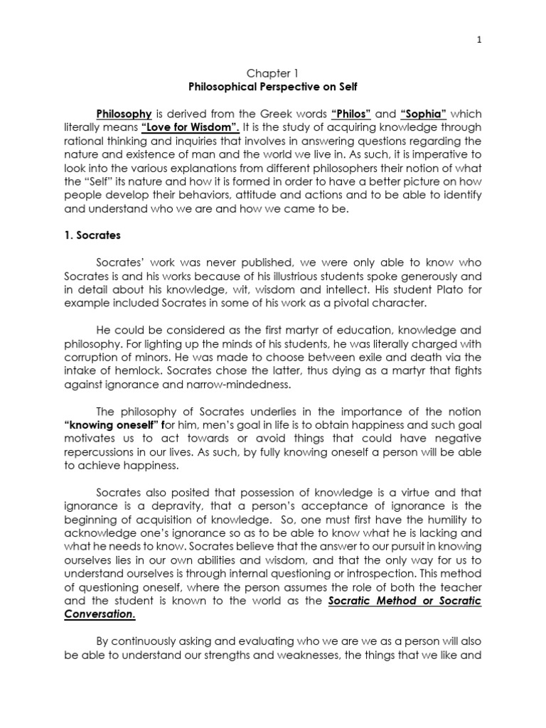 UTS Chapter 1 | PDF | Id | Mind