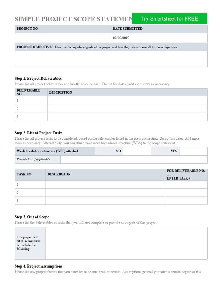 IC-Simple-Project-Scope-Statement-11426_WORD | PDF | Reliability Engineering | Computing