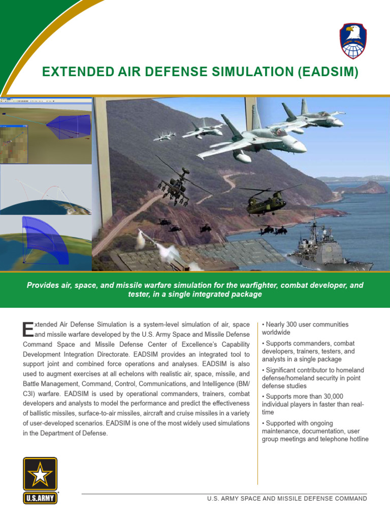EADSIM | PDF | Missile | Simulation