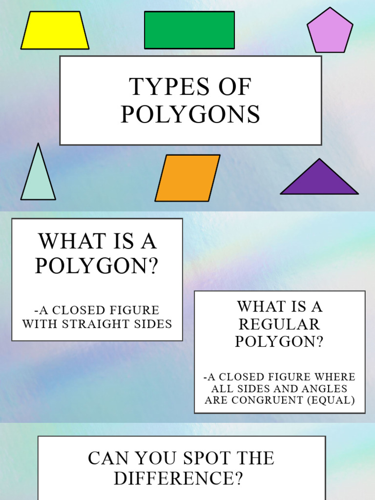 Types of Polygons | PDF | Triangle | Shape