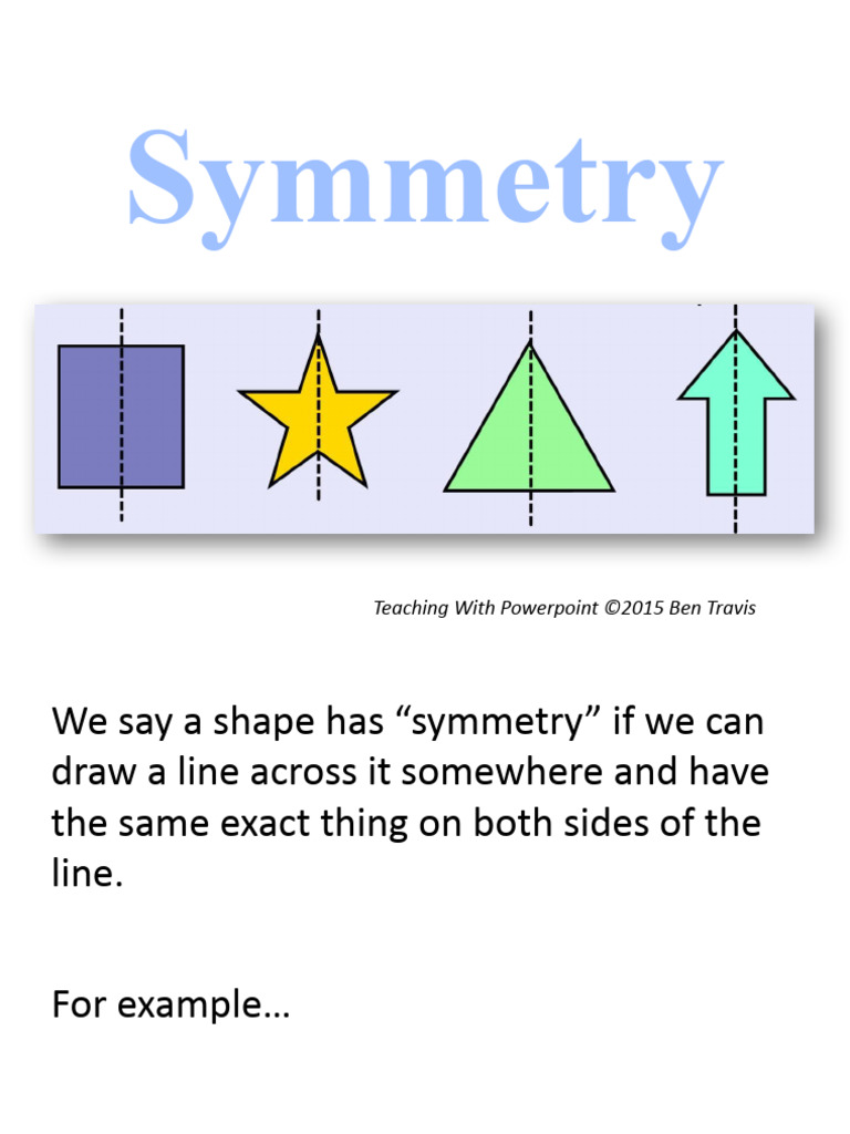 Math - Symmetry (TPT) | PDF | Symmetry | Shape