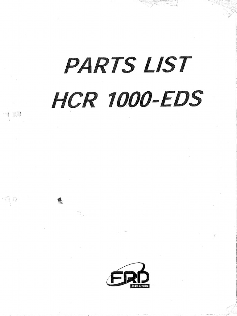 HCR 1000-Eds | PDF | Throttle | Mechanical Engineering
