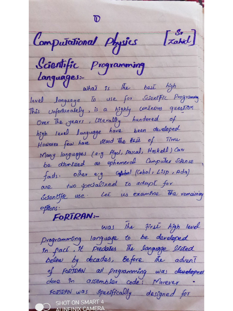 Computational Physics Lecture (1&2) | PDF