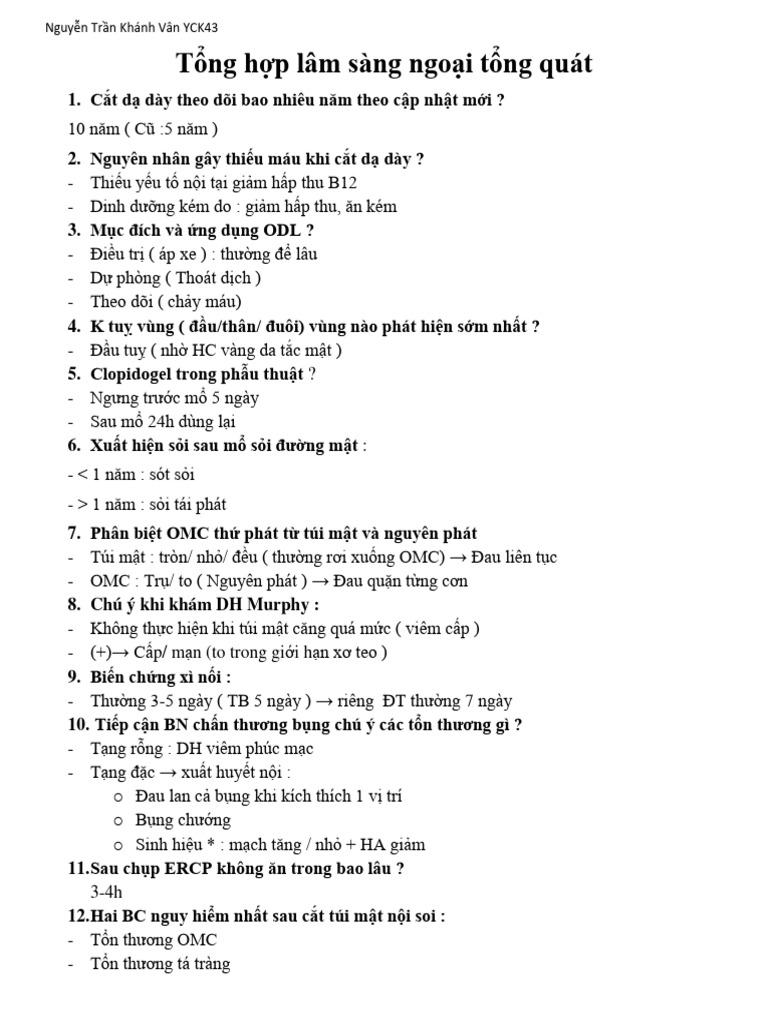 T NG H P Lâm Sàng Ngo I T NG Quát | PDF
