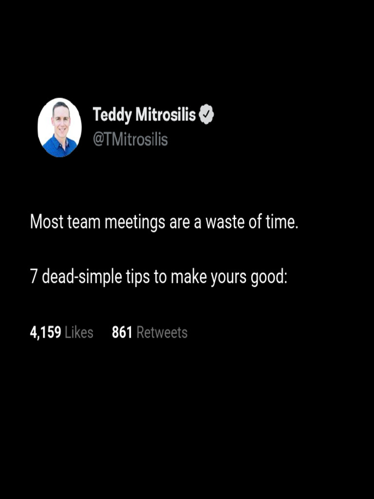 7 Tips to Improve Team Meetings | PDF | Human Communication | Social ...
