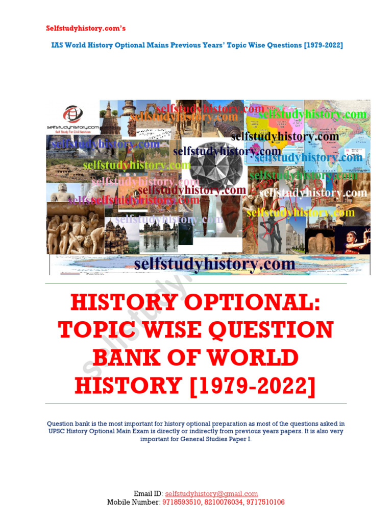 IAS World History Questions 1979-2022 | PDF | Age Of Enlightenment ...