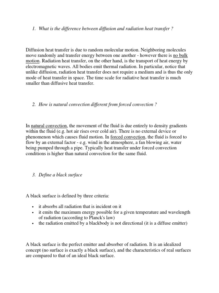 What Is The Difference Between Diffusion and Radiation Heat Transfer ...