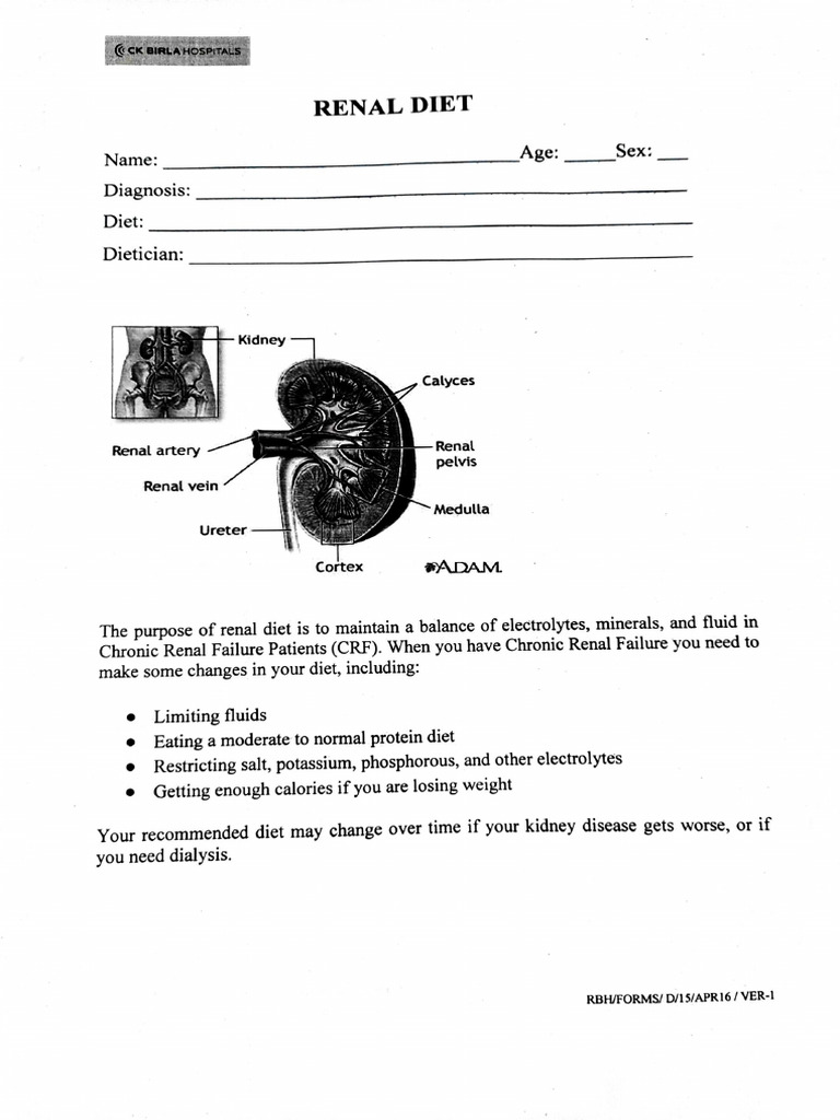 Renal Diet Pdf