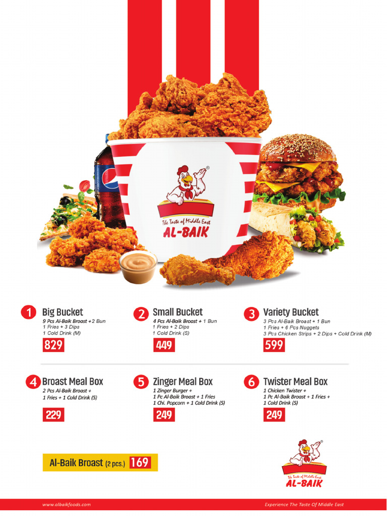 Albaik Menu | PDF