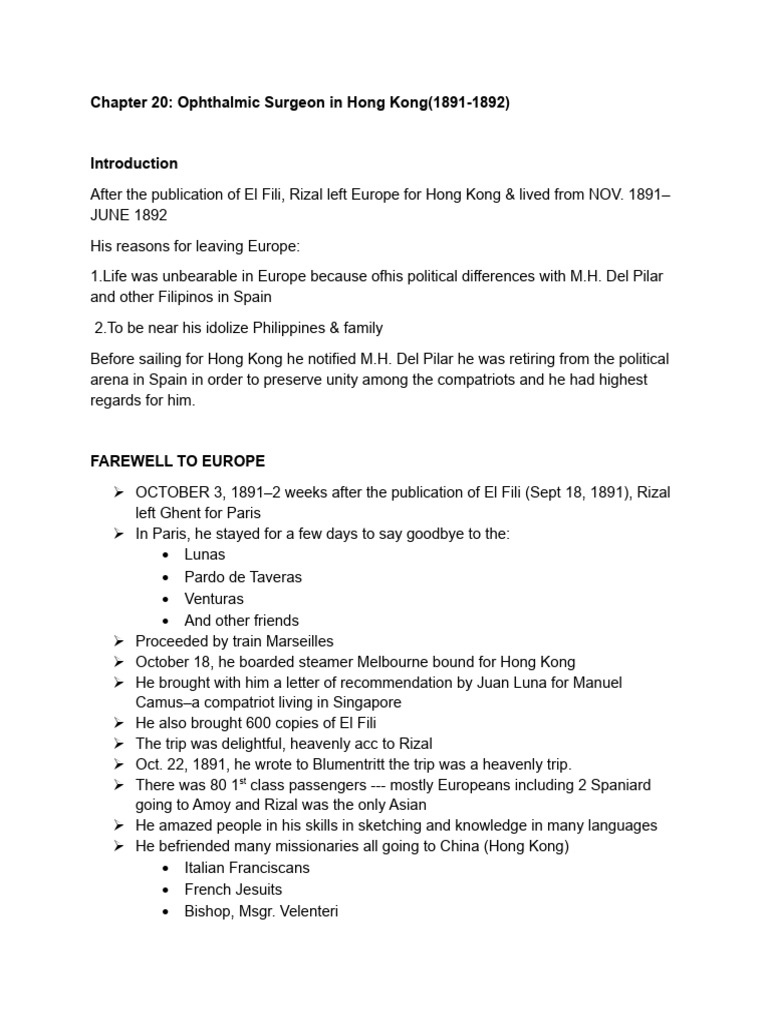 Ophthalmic Surgeon in Hong Kong | PDF | Travel | History