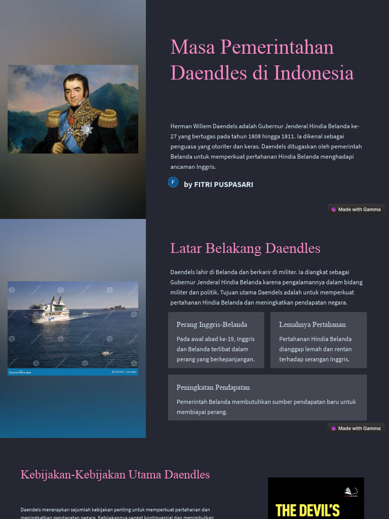 Kebijakan Otoriter Daendels di Jawa | PDF