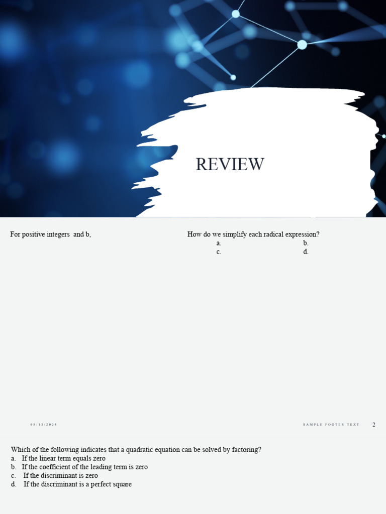 REVIEW Fourth Summative | PDF | Factorization | Mathematics