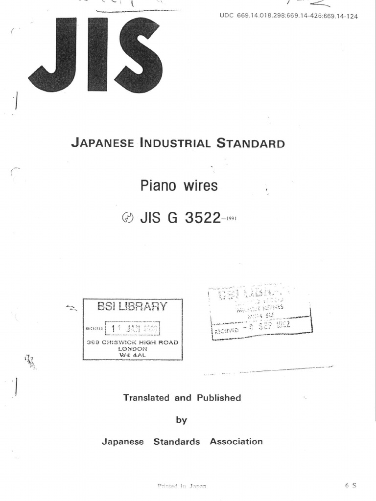 Jis G 3522 | PDF