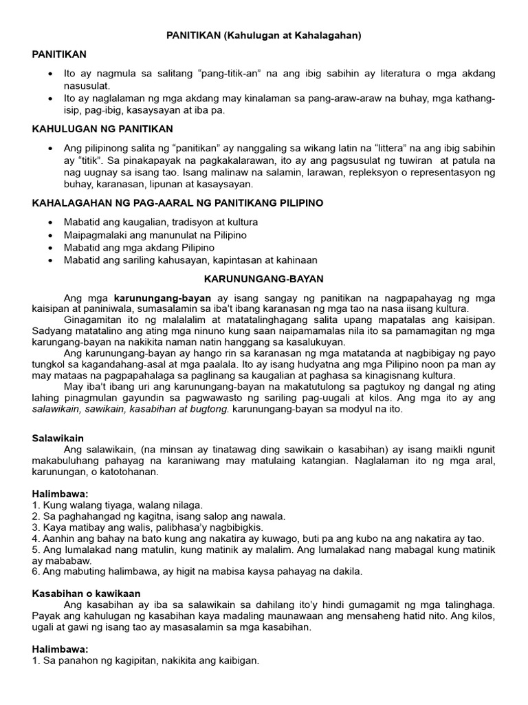 Grade 8 Week 1 Karunungang-Bayan, Eupemistikong Pahayag at Paghahambing ...