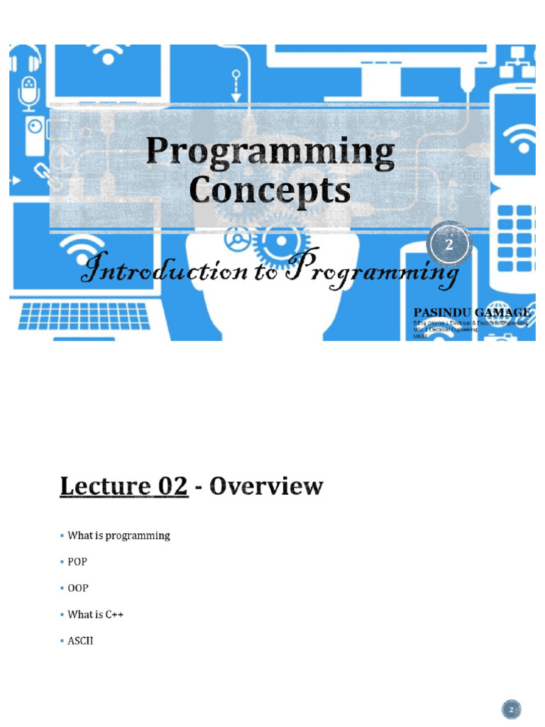 02 - Programming Concepts - Introduction To Programming and Number System | PDF