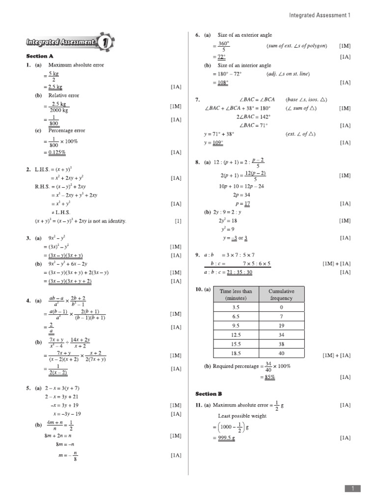 C794 Sol IA01 | PDF | Mathematics