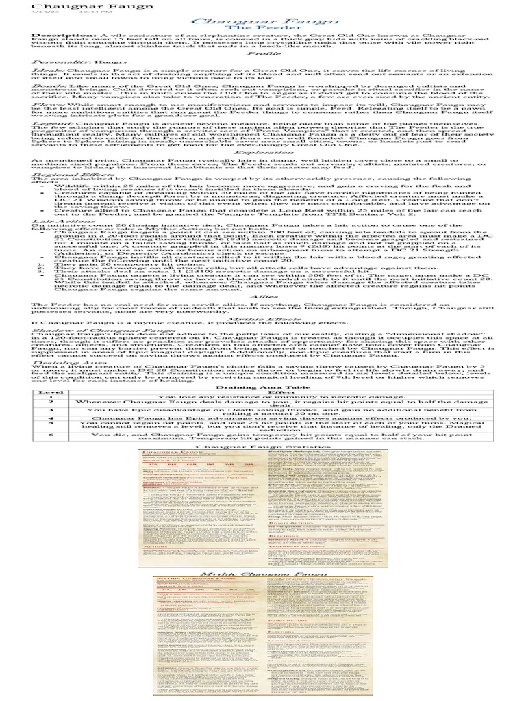 Chaugnar Faugn | PDF