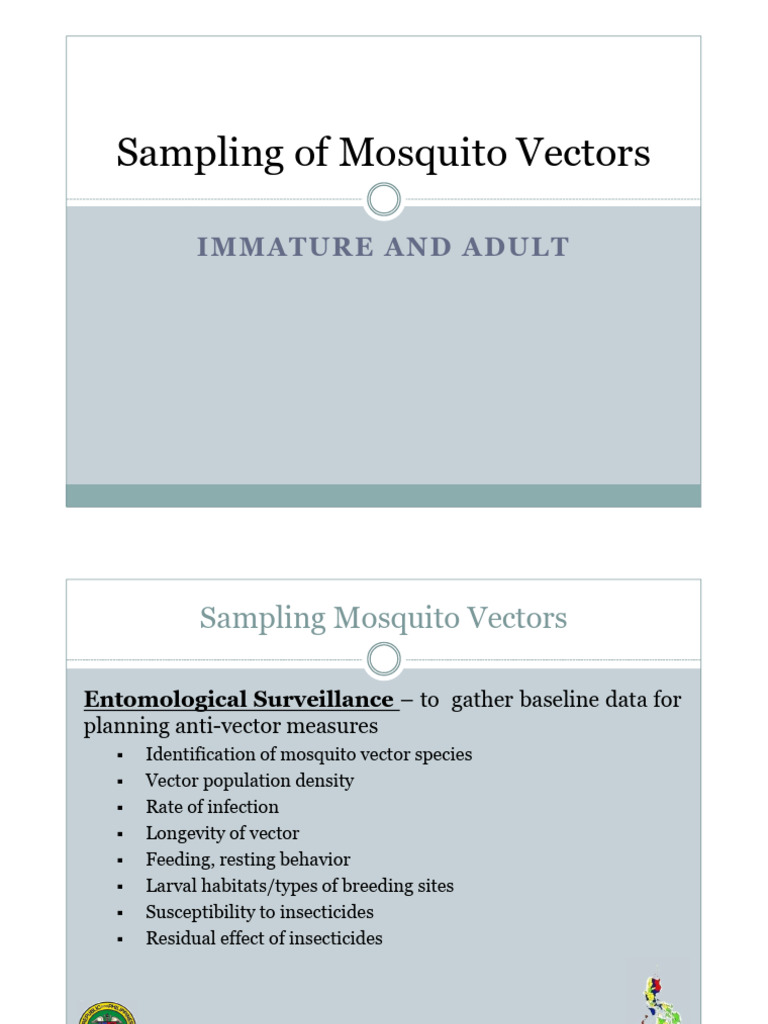 08 - Sampling of Mosquitoes | PDF | Malaria | Mosquito