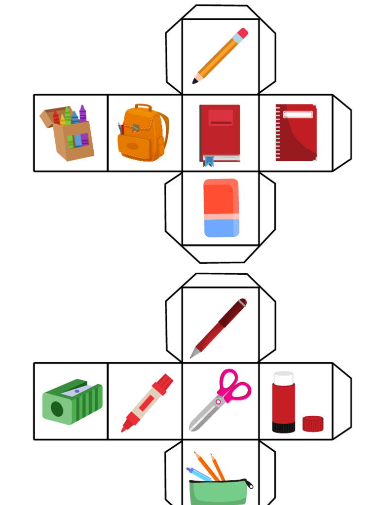 Classroom Objects Dice Game | PDF